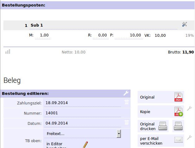 Bestellung erstellen - Blog
